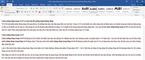 CÁch XuỐng DÒng Trong Word Và Cách Sửa Lỗi Xuống Dòng Không đúng Daotaovn