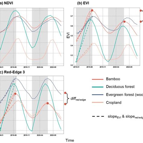 Example Of Time Series Patterns For Typical Vegetation Categories