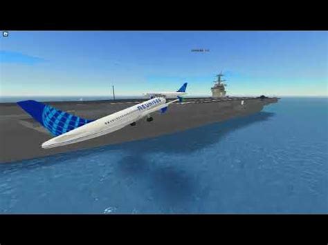 Me And My Friend Land 2 A320s On An Aircraft Carrier In Ptfs Roblox