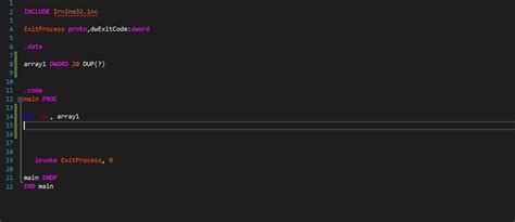 We Are Using The Kip Irvine Assembly Language For X86