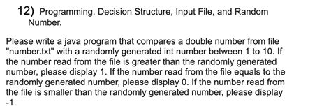 Solved 11 Programming Loop And Output File Please Write A