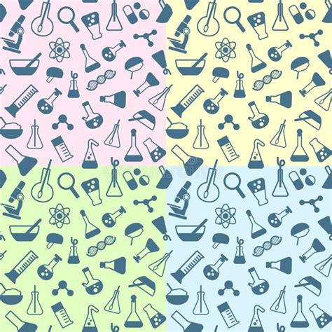 Repeating Science Pattern Stock Vector Illustration Of Vector 6818462