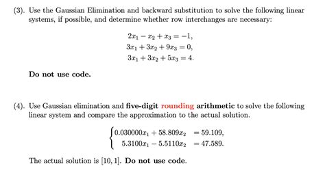 Solved B I Will Only Use The Diagonal Entry To Eliminate