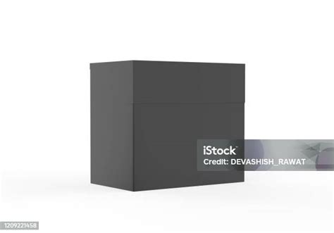 고립 된 흰색 배경에 검은 색 직사각형 상자 닫힌 흰색 차 상자 모형 3d 그림 0명에 대한 스톡 사진 및 기타 이미지 0명 3차원 형태 건강관리와 의술 Istock