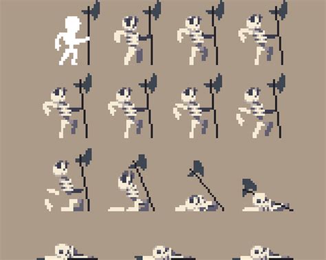 Skeleton Sprite Pack By Jesse Munguia