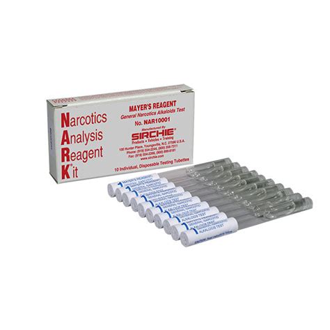 Sirchie Nark Drug Test Reagents 10 Per Box Chief Supply