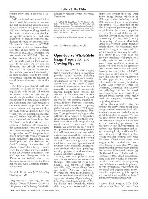 pdf open source whole slide image preparation and viewing pipeline