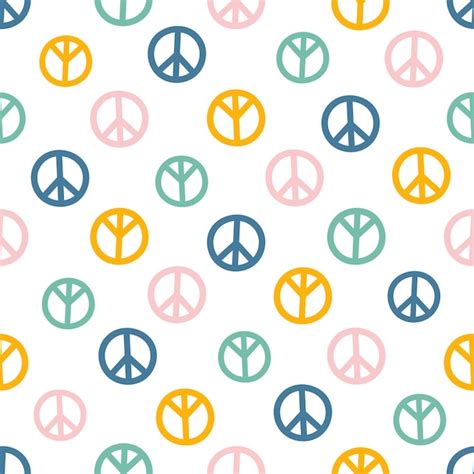 Peace Sign Pattern Vectors And Illustrations For Free Download Freepik
