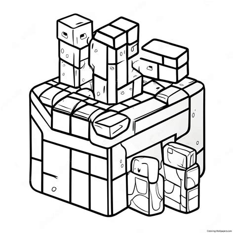 Minecraft Tnt Block Coloring Pages