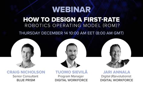 How To Design A First Rate Robotics Operating Model Rom How To Design A First Rate Robotics Operating Model Rom