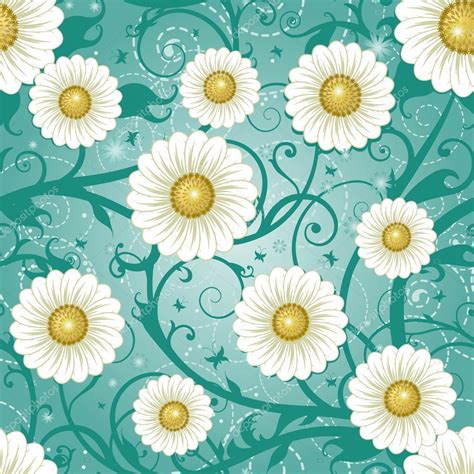 Seamless Daisy Background Stock Vector Image By ©juliet 8026424