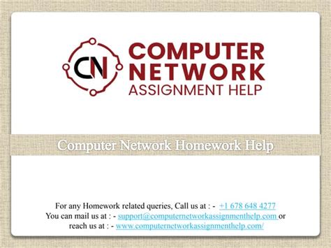 Computer Network Homework Help Ppt