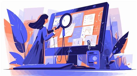 Error Issue Investigation Inspect Icon Vector Illustration For