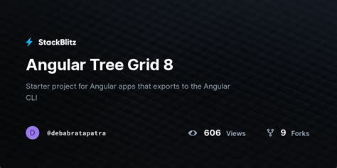 Angular Tree Grid 8 Stackblitz