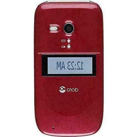 New Consumer Cellular Doro PhoneEasy Red Flip Phone
