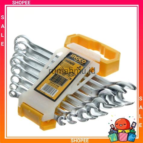 Ingco Combination Spanner Set 8pcs Shopee Malaysia