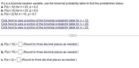 Solved If X Is A Binomial Random Variable Use The Binomial