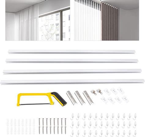 Miumaeov Ceiling Mount Curtain Track Kit With Hooks Small Size For