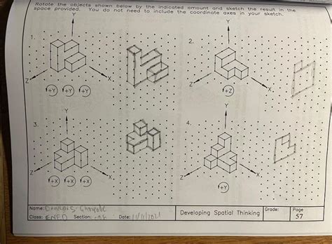 Solved Rotate The Objects Shown Below By The Indicated Chegg