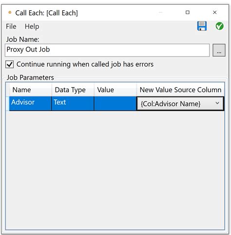 Call Another Job For Each Node Eab Rapid Insight