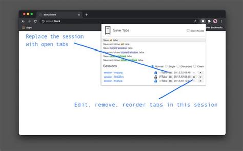 Save Tabs Browser Session Manager Get This Extension For 🦊 Firefox