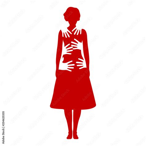 Sexual Harassment Banner Gender Equality Label And Logo Logo Vector
