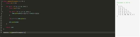 How To Generate Pascal Triangle In Javascript Interview Codez Up