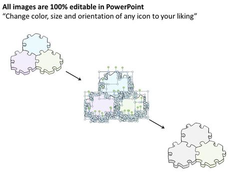 0614 Business Ppt Diagram Interconnected Business Steps Layout
