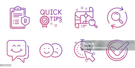 타이머 개인 정보 보호 정책 및 좋아요 아이콘 설정 검색지도 검색 및 빠른 팁 표지판 벡터 0명에 대한 스톡 벡터 아트 및 기타 이미지 Istock