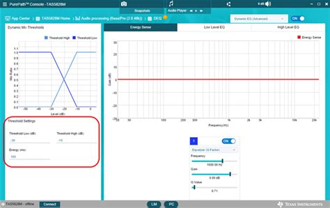 TAS M Question About The Threshold Settings In PurePath Console Audio Forum Audio TI
