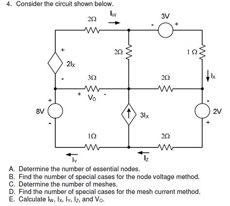 Solved Consider The Circuit Shown Below Determine The Chegg Com