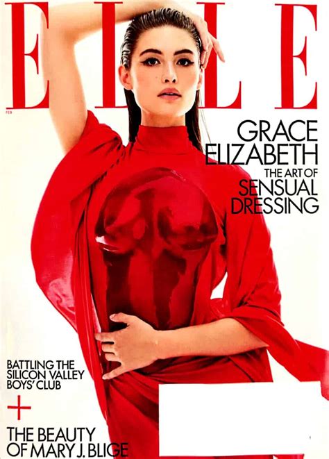 Elle Magazine February 2022 Grace Elizabeth Cover