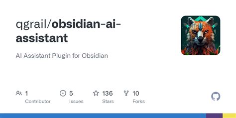 GitHub Qgrail Obsidian Ai Assistant AI Assistant Plugin For Obsidian
