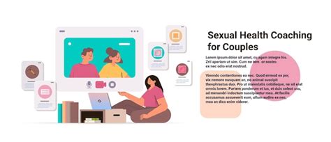 Premium Vector Woman Gives Online Lecture About Sexual Health