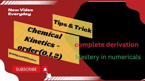 Chemical Kinetics Formulas Remembering Tricks And Tips Youtube Chemical Kinetics Formulas Remembering Tricks And Tips Youtube