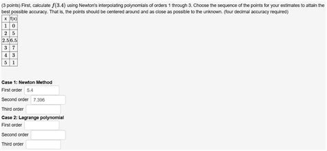 Solved 3 Points First Calculate F34 Using Newtons