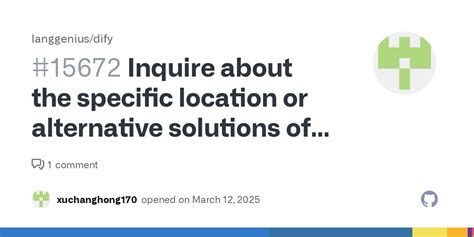 Inquire About The Specific Location Or Alternative Solutions Of The