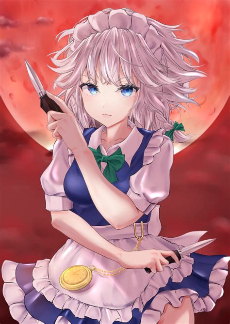 Izayoi Sakuya Sakuya Izayoi Touhou Image By Necokarikari Zerochan Anime Image Board