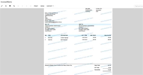Custom Invoice Report Subreport Not Showing Tax Values On Print Action Community