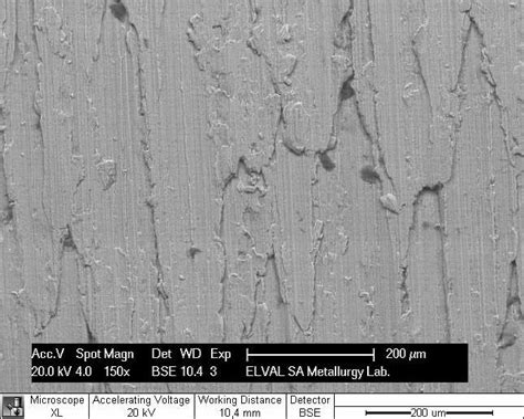 Sem Micrograph Of The Cast Strip Surface Topography Solidified On The