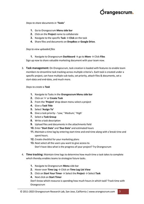 Orangescrum For Marketing Agencies Pdf