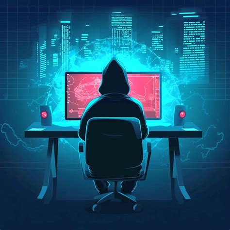 Premium Photo Hacker Cyber Criminal On A Desk Decoding Encrypted Password