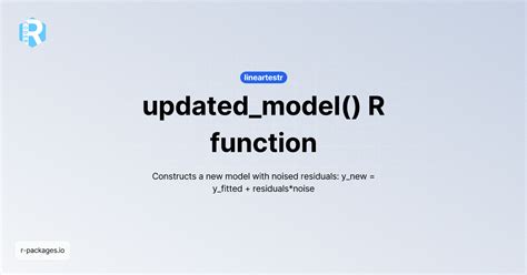 updated model r function from [lineartestr] r packages