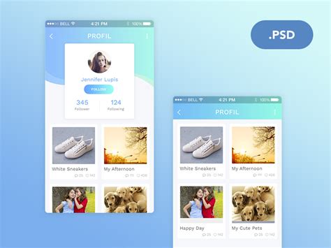 Android Profile Screen Ui Design Inspiration Onaircode