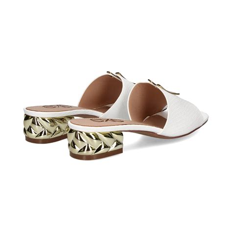 Exe Sandalias Planas De Mujer Katy 811 Blanco