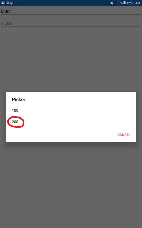 Bug Xamarin Forms Android Picker Editable With Isenabled False Issue Xamarin