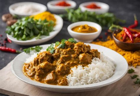 Premium Photo Curry Image For Product Photos Tabble In Low Angle Point Of View