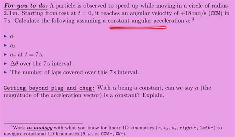 Solved For You To Do A Particle Is Observed To Speed Up Chegg