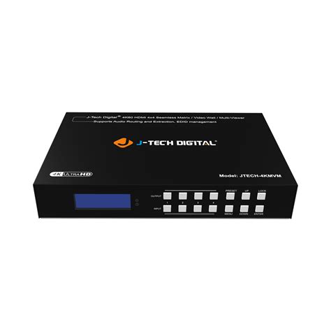 4k 60hz 4x1 Seamless Hdmi Switch And Multiviewer Jtech Mv41a