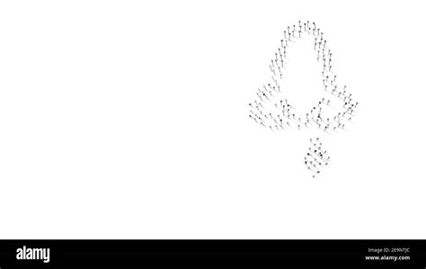 3d Rendering Of Nails In Shape Of Symbol Of Nose With Drop With Shadows